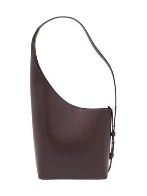 AESTHER EKME Leather Demi Lune Shoulder Bag - Fig
