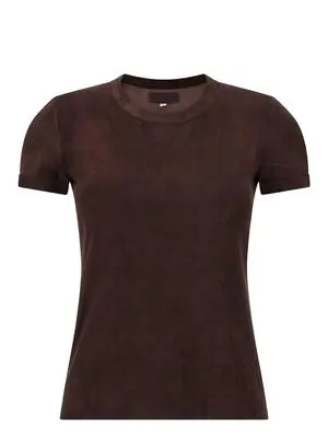 Stouls 05' Suede Velour T-shirt - Brown