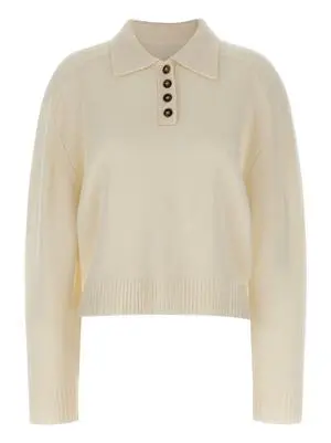 LOULOU DE SAISON Homere' Cashmere Polo Sweater