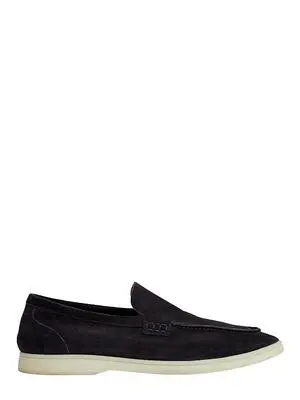 REISS Kason Slip-on Loafers - Navy