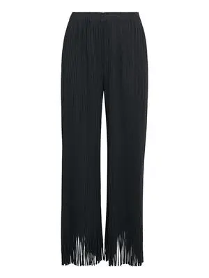 Issey Miyake Wave Wide-leg Trousers - Black