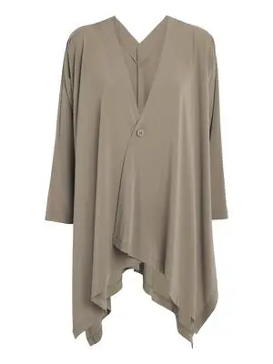 Issey Miyake Drape Jersey Cardigan - Grey