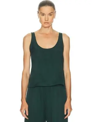 LESET Kim Scoop Neck Tank Top - Spruce