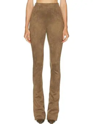 Atlein High Waisted Fit Pant - Khaki