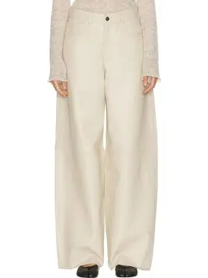 HAIKURE Bethany Leather Pants - Ivory