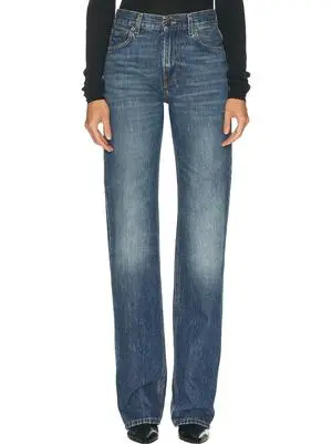 HAIKURE Star Straight Leg Jeans - Authentic Dark Wash