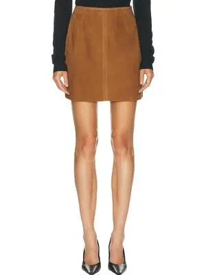 HOUSE OF DAGMAR Suede Mini Skirt