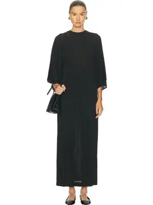 HOUSE OF DAGMAR Jersey Kimono Dress - Black