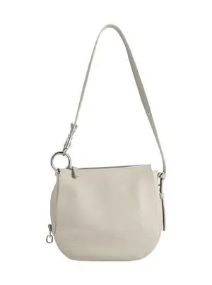 Burberry Pebbled Leather Shoulder Bag - Grey