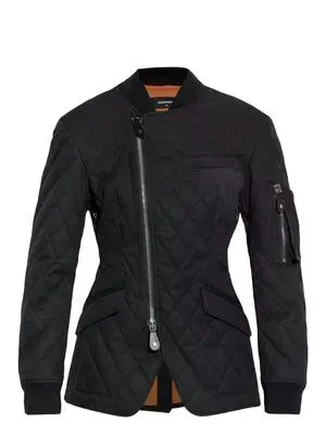 Dsquared2 Quilted Asymmetric-zip Jacket - Black