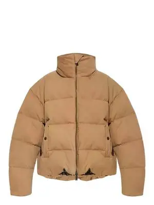 Dsquared2 Quilted Jacket With Deer Print - Brown