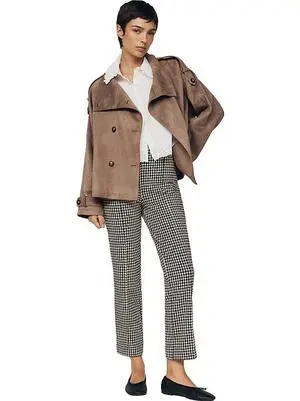 Maeve Printed Kick-flare Pull-on Pants - Brown Pattern
