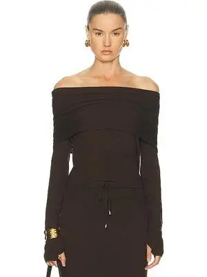 Cult Gaia Andre Top - Dark Java