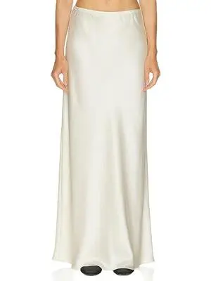 LESET Barb Bias Skirt - Creme