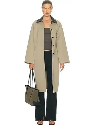 Staud Jackson Long Coat - Riverstone