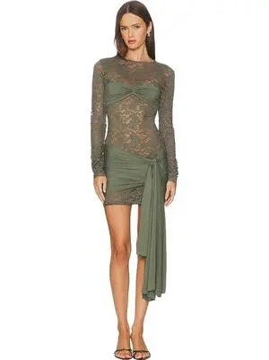 Lioness Midnight Mini Dress - Olive