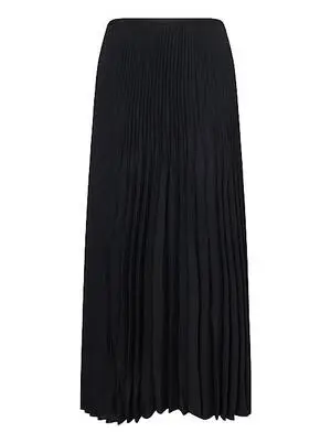 Jenni Kayne Pleated High-waist Midi Skirt - Black