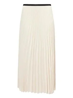 Jenni Kayne Pleated High-waist Midi Skirt - Ivory