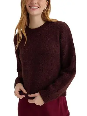 Bella Dahl Crewneck Sweater Pinot Noir