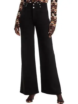 Ramy Brook Liv High Rise Wide Leg Jeans - Black