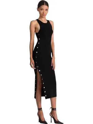 Alice + Olivia Lalita Racerback Tank Midi Dress - Black