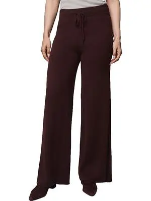 Splendid Knit Drawstring Pants Dark Plum
