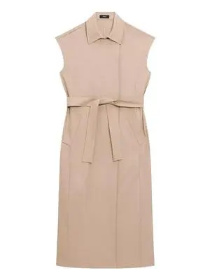 Theory Trench Maxi Dress - New Camel