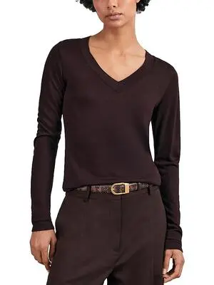 REISS Brady Top - Plum