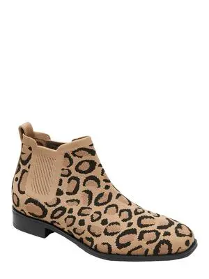 Vivaia Square-toe Water-repellent Ankle Boots - Dark Leopard