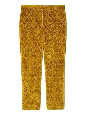 Burberry Baroque Velvet Tailored Trousers - Pear Yellow