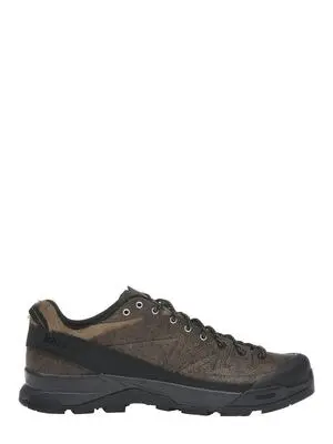 SALOMON Xalp Low Distressed Leather - Dark Earth/black/deep Lichen Green
