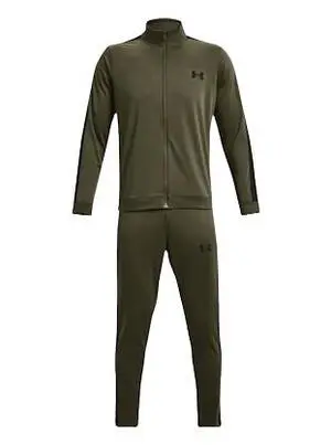 Under Armour Ua Rival Knit Tracksuit Set - Marine Od Green/black