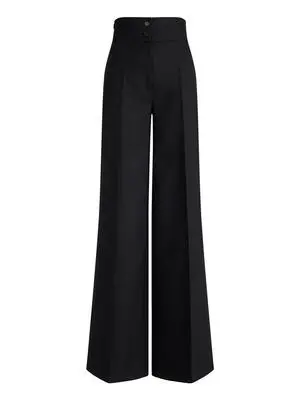 Altuzarra Rudy High-rise Wool-blend Flared Pant - Black,white