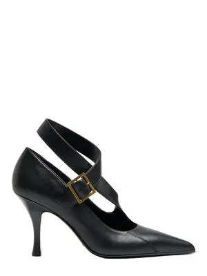 Khaite Sloan Leather Pumps - Black