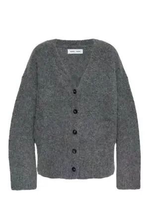 SAMSOE SAMSOE Buttoned Cardigan - Grey