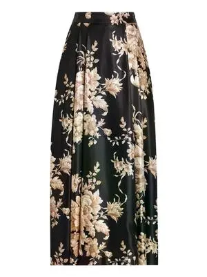 DOLCE & GABBANA Floral-Print Pleated Midi Skirt