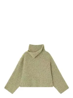 GANNI Brushed Sweater - Green