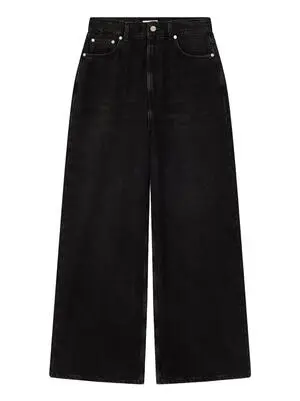 GANNI Wide-leg Jeans - Black