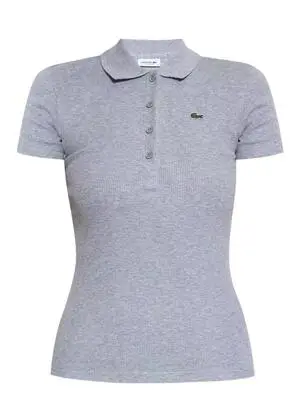 Lacoste Ribbed Polo Shirt - Grey
