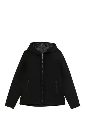 Herno Hooded Zip-front Jacket - Black