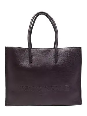 COCCINELLE Embossed-logo Myrtha Tote Bag - Purple