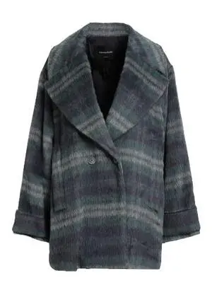 Fabiana Filippi Brushed-felt Pea Coat - Green