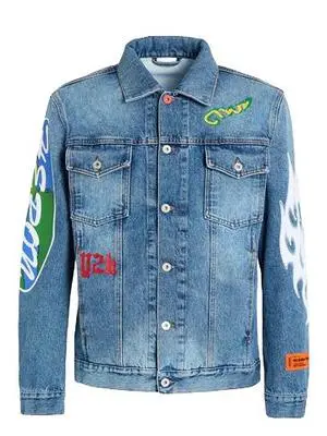 Heron Preston Denim Trucker Jacket - Blue