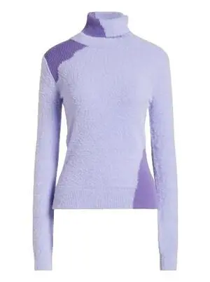 MAISON MARGIELA Turtleneck Knit Top - Purple