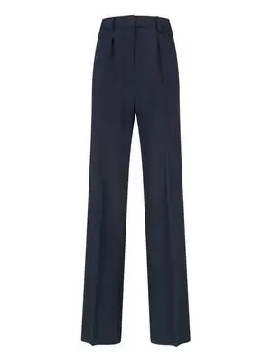 Max Mara High-waisted Trousers - Blue