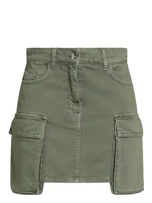 BARROW Mini Cotton Military Skirt - Green