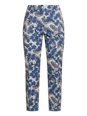 Max Mara Tapered Floral-print Pants - Blue