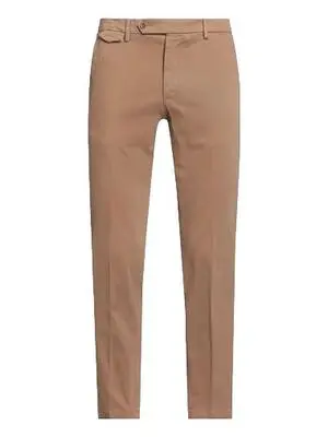 PAOLONI Pants Camel Size Cotton, Elastane - Beige