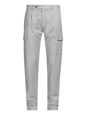 PAOLONI Light Virgin Wool Cargo Pants - Grey