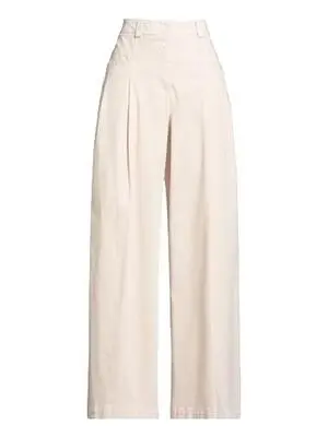Peserico Wide-leg Gabardine Pants - Beige